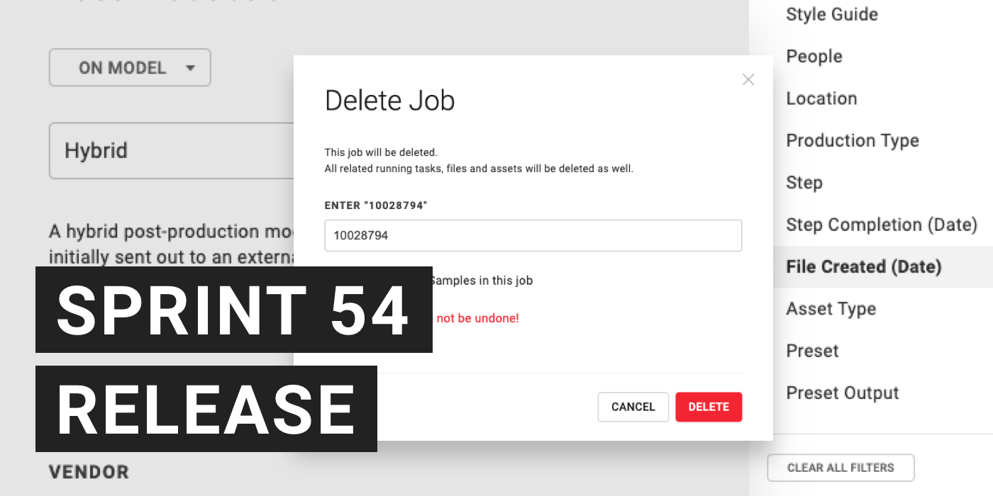 Workflow Updates » Creative Force Sprint 54 Release Notes